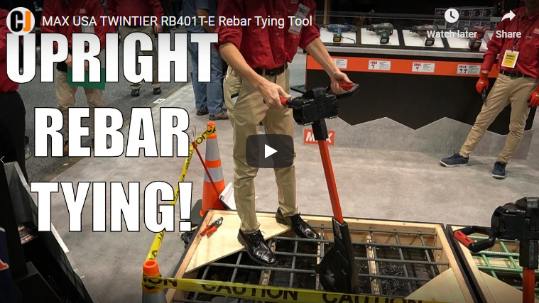 Construction Junkie: MAX USA’s New Upright Rebar Tying Tool is a Back ...